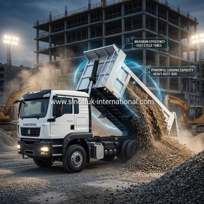 China SINOTRUK TX Dump Truck Chassis with 371HP Engine, 30-40 Tons Load Capacity and LHD / RHD Optional for sale