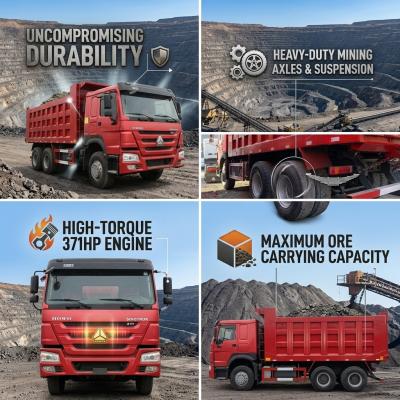China Used Sinotruk Howo 6x4 Dump Truck 371hp Heavy Duty for sale
