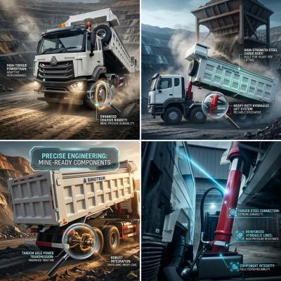 China SINOTRUK HOWO Heavy Duty Tipper Dump Truck Front Lifting 8×4 RHD for sale