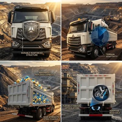China SINOTRUK HOHAN 8×4 Tipper Dump Truck For Construction for sale