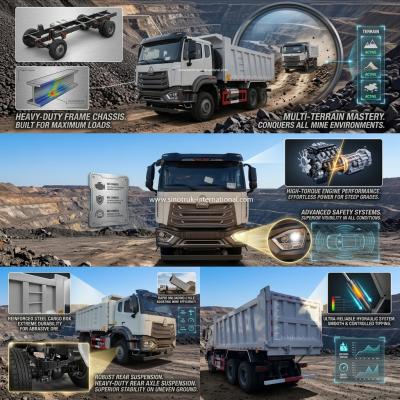 China SINOTRUK HOHAN Heavy Duty Tipper Dump Truck For Mining Industry for sale