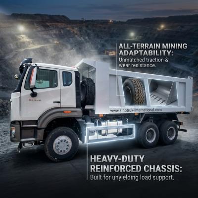 China Sinotruk Howo Tipper Dump Truck New NX 10Wheels 400Hp 6 × 4 Mining for sale