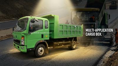 China Green Tipper Dump Truck Howo 116hp High Strength Steel for sale