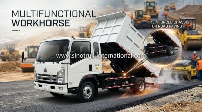 China Sinotruk Howo 8 Tons Light Duty Dump Truck Middle Lifting 4×2 Rhd for sale