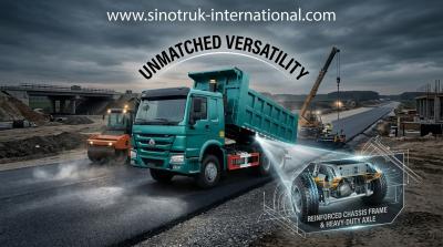 China Right Hand Driver Ten Wheels Sinotruk Tipper Truck , Heavy Duty Dump Truck for sale