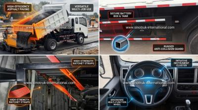 China Euro2 116hp Tipper Dump Truck Right Hand Drive for sale
