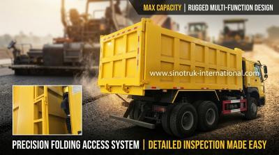China Euro 2 HOWO Tipper 6x4 Sinotruk Dump Truck / Huge Dump Truck 30-40 Tons for sale