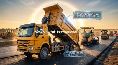 China Euro 2 HOWO Yellow King Mine Dump Truck 30 Tons Loading for sale