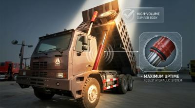 China SINOTRUK HOWO Mining Tipper Dump Truck ZZ5707S3840AJ High Strength Skeleton Cab for sale