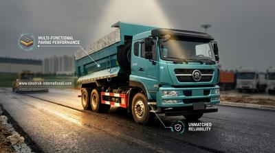 China 25 - 40 Tons CNHTC Tipper Dump Truck 371HP 10 Wheels For Mining / Municipal Works for sale