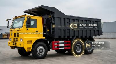 China 70 Tons HOWO Mining Tipper Dump Truck 6X4 371HP High Strength Steel Cargo Body for sale