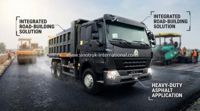 China 20 CBM 30 - 40 Ton SINOTRUK Dump Truck LHD 371 HP 6X4 Front Lifting System for sale