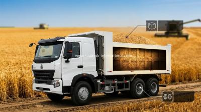 China SINOTRUK HOWO Tipper Commercial Dump Truck A7 30 - 40 Tons For Construction for sale