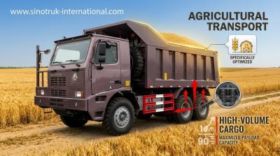 China HOWO Tipper Truck / 70 T SINOTRUK HOWO Dump Truck For Mining ZZ5707V3840CJ for sale