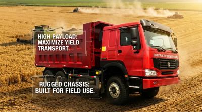 China Sinotruk Howo Tipper Dump Truck 6X4 RHD 371HP 25 Ton 10-25CBM  ZZ3257N3647A for sale