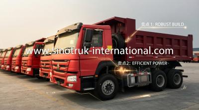 China Sinotruk Howo Dump Truck 6X4 LHD 371HP 25 Ton 10-25CBM  ZZ3257N3847A for sale