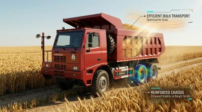 China 371HP Tipper Dump Truck / Automatic Tri Axle Dump Truck For  Mining for sale