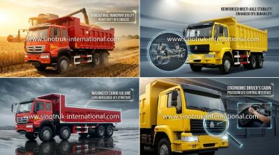 China SINOTRUK Golden Prince Tipper  Dump Truck 6X4 336HP LHD 25-30tons ZZ3251N3641W for sale