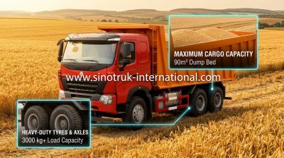 China Tipper Dump Truck SINOTRUK HOWO A7 336HP for Mining industry ZZ3257N3847N1 for sale