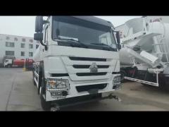 시노트루크 HOWO 하얀 RHD 6x4 물 탱크 트럭 ZZ1257V4347B1 고압 플러시 기능