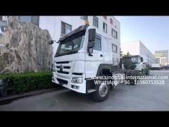 SINOTRUK HOWO Chassi de caminhão SINOTRUK Motor371HP 6 × 4 RHD Com luz de aviso Usado em camião de descarga camião de carga camião de água