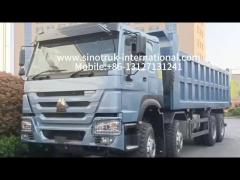 Sinotruk Howo Tipper Dump Truck Brand New 380Hp Rhd 12Wheels  8 × 4