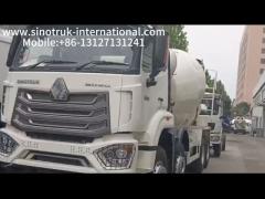 HOWO RHD 6*4 12CBM Λευκό Mixer Truck Μεγάλη Ιπποδύναμη 380HP Ιταλική δεξαμενή αναμειγνύσεων υψηλής απόδοσης
