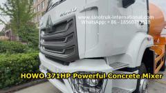 HOWO 371HP Concrete Mixer Truck High Efficiency Construction