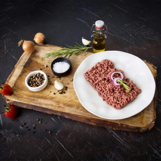 Plant based sliced meat product display