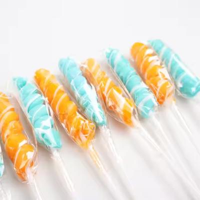 Cina Natale Lollini Arco Iris Caramelle Swirl Custom Arco Iris Twist Pops Stick Forma in vendita