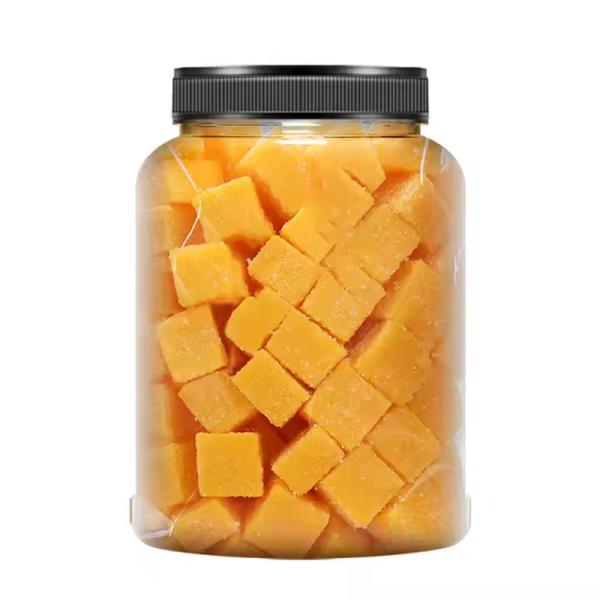 Quality OEM Halal Fruit Flavored Gummies Cubes Mango Soft Jelly Candy Sweets for sale