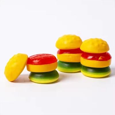 中国 多色 普通の柔らかい果物ガム 興味深いミニハンバーガー形 販売のため