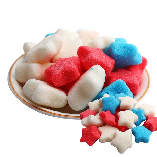 Quality Japanese Star Gummies Fruity Lyophilization Sweets Freeze Dried Candy Halal Certificate for sale
