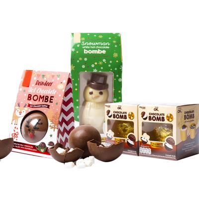 China Solid Chocolate Marshmallow Candy With Mini Marshmallow Bomb for sale