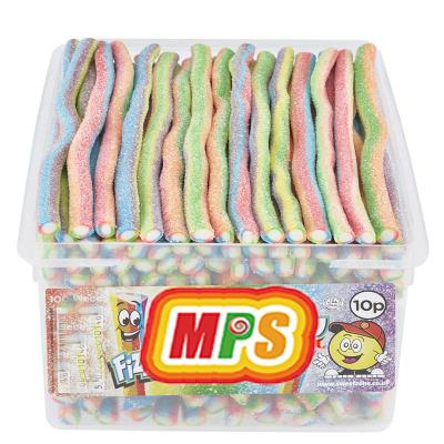 Cina Caramelle Gommose Lunghe Rivestite Rainbow Line Sweet Sour in vendita