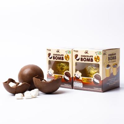 China HACCP/BRC Certificate Custom Chocolate Marshmallow Brown Compound Chocolate Candy for sale