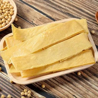 China Plant Based Yuba Dried Tofu Skin Dry Soybean Tofu Skin Mainly Yellow Color for sale