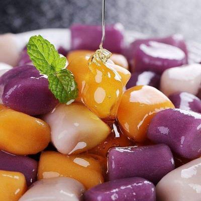 China Fast Cook 500g Three Color Mixed Small Taro Ball  Tapioca Pearls For Bubble Tea for sale