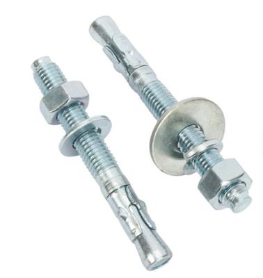 China Zinc Plated Stud Wedge Anchor White Custom Carbon Steel M8 M10 M12 M16 M20 for sale