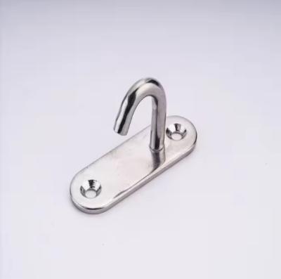 China Marine Grade Rigging Hardware Wall Mount Ceiling Hook Plate Stainless Steel for sale