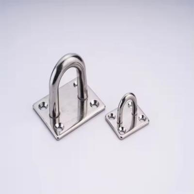 China Stainless Steel Ring square Shape Fixed Pad Eye Plate for sale