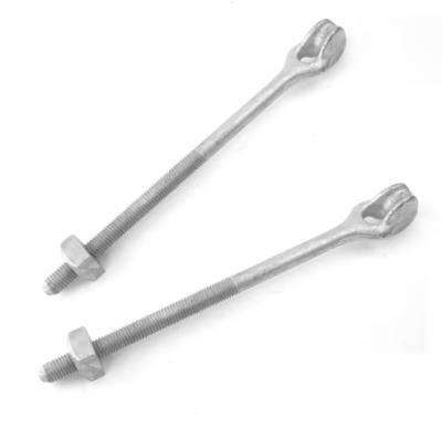 China Angle Steel Anchor Rod Thimble Eye Bolt Hex Bolt Design Metric Measurement System for sale