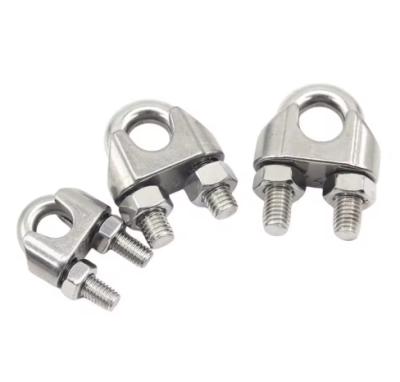 China DIN 741 Certified Adjustable Steel Wire Rope Clips with Zinc Finish for sale