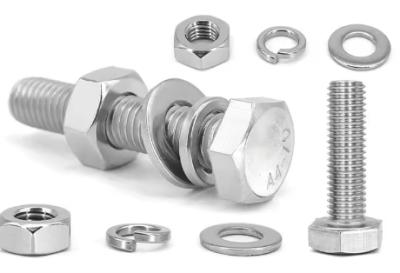 China DIN933 M5*35mm Bolts SS304 Full Thread UNC UNF Hex Bolts With Nuts for sale