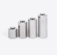 China Carbon Steel Hex Coupling Nut DIN6334 For Structural Rod Joining for sale