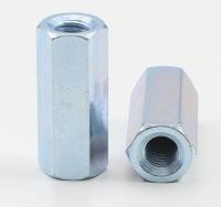 China Carbon Steel Hex Coupling Nut DIN6334 For Structural Rod Joining for sale