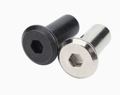 China Stainless Steel Inverted Edge Square Lock Nut Docking Clamp Plate Screw Cap Class 4.8 6.8 for sale
