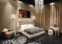 China Modern Solid Wood Platform Bed Matted Leather Tufted Button Bed Frame for sale