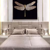 China Pine King Size Leather Double Bed for sale