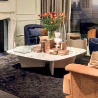 China Rectangle Customized Coffee Table 1000mm Marble Luxury Couchtisch for sale